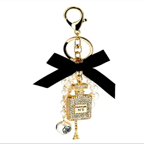 Accessories | Perfume Bottle Pearl Bag Charmkeychain | Poshmark